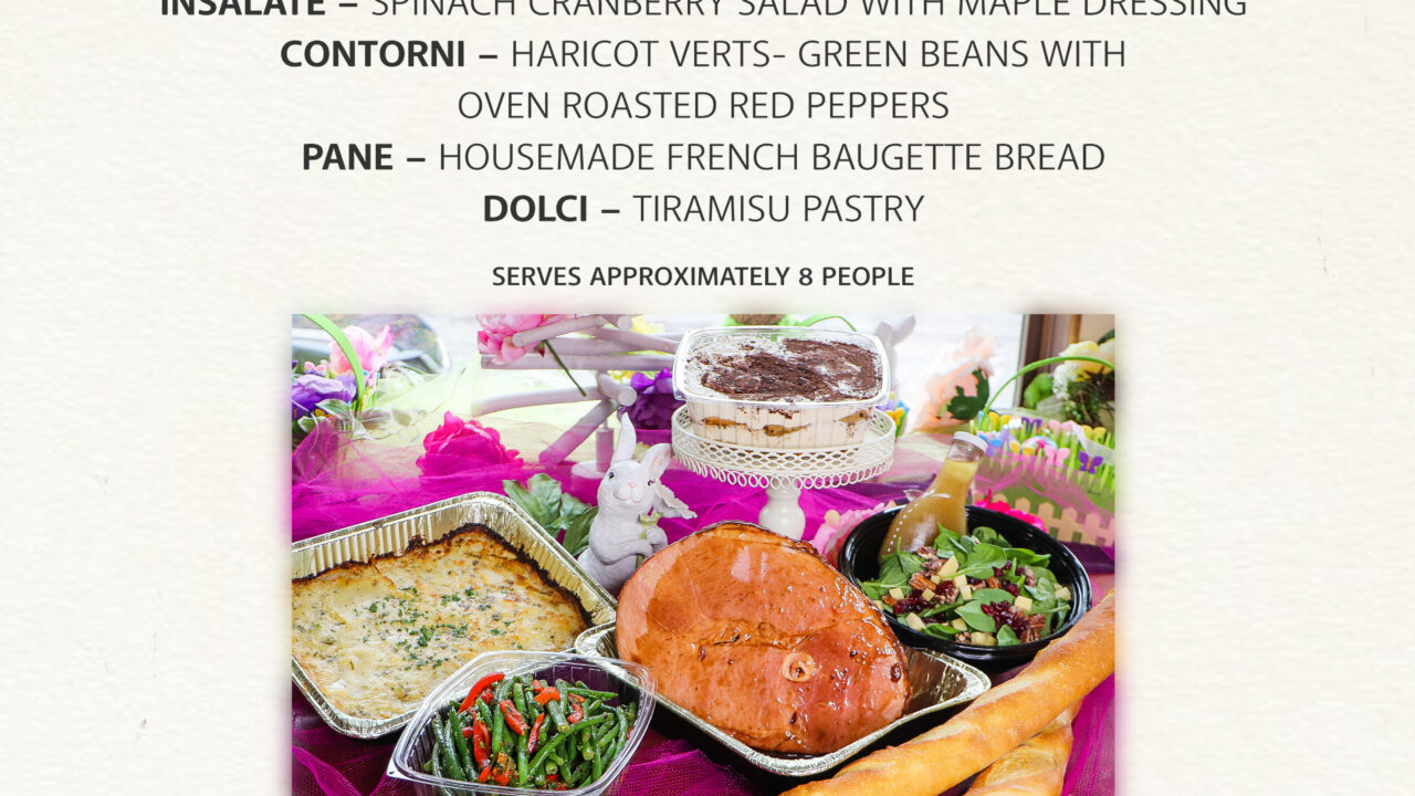 Full Menu | Cossetta Eventi